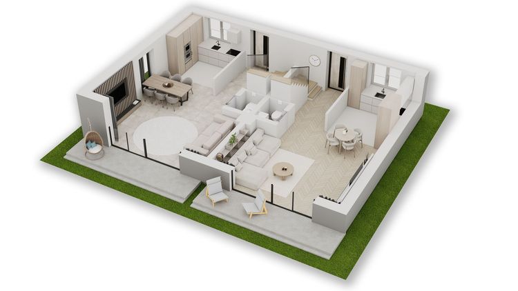Visualizations and 3D Floor Plans - Pruszków, Warsaw - Projects